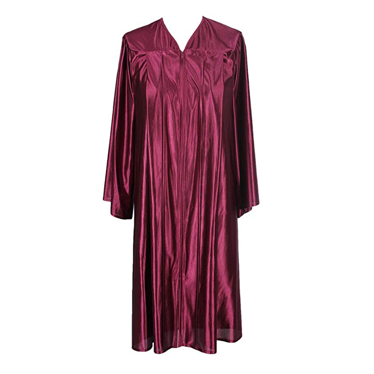 Shiny Maroon Graduation Gown for Kids| Cap and Gown Direct