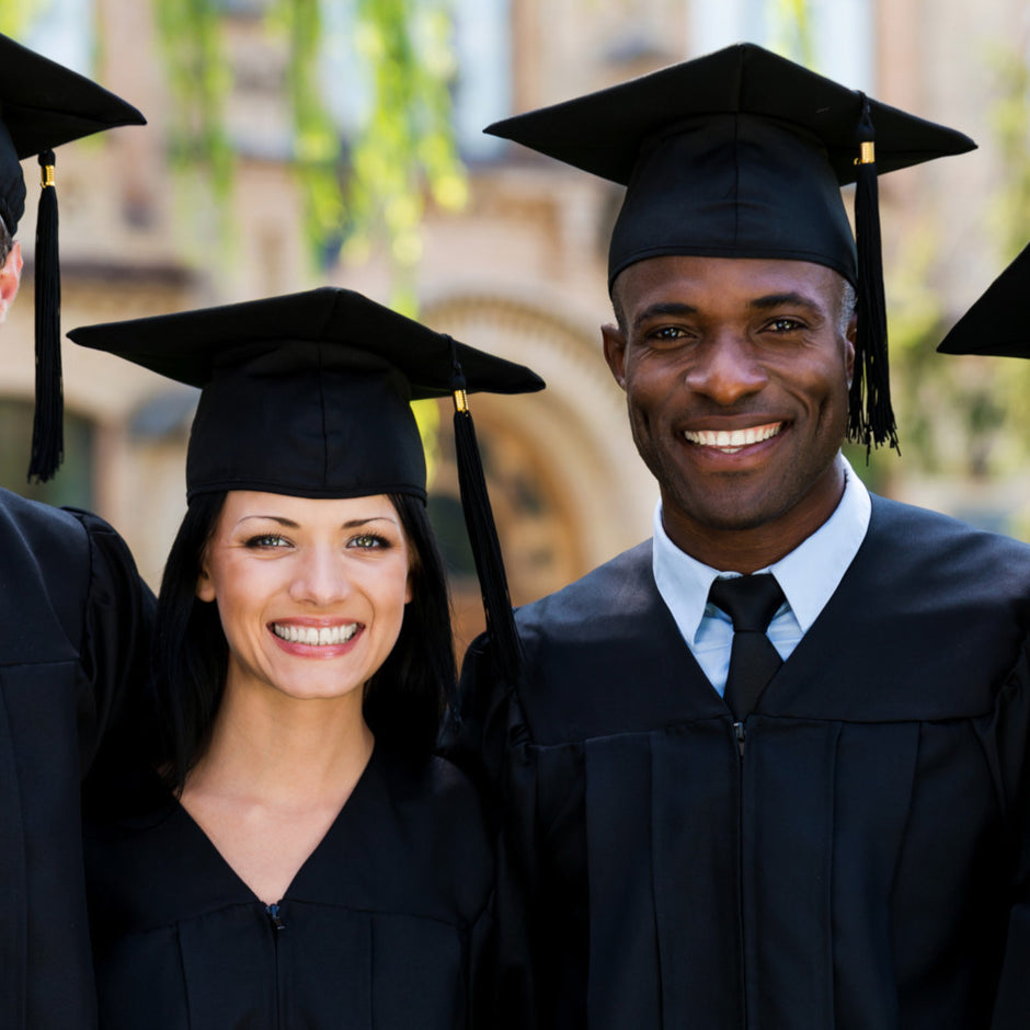 Matte Black Graduation Cap and Tassel